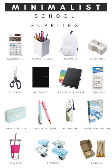 15 Minimalist Back to School Supplies (that you will love)