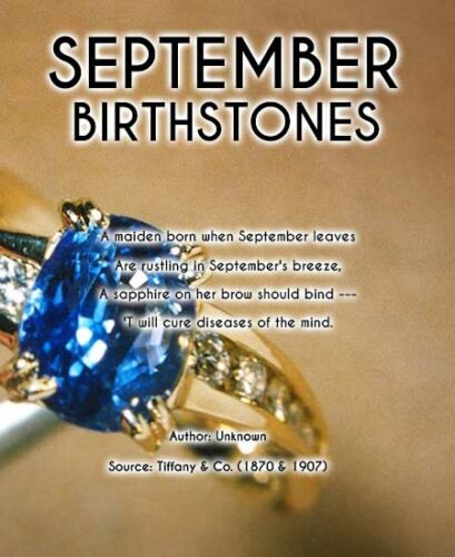 3 September Birthstones that Represent the Month of September